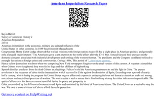 Imperialism Essay | PPT