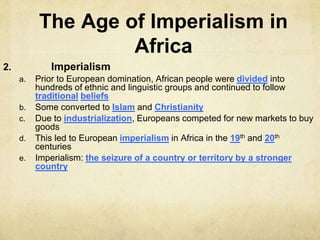 European Imperialism In Africa