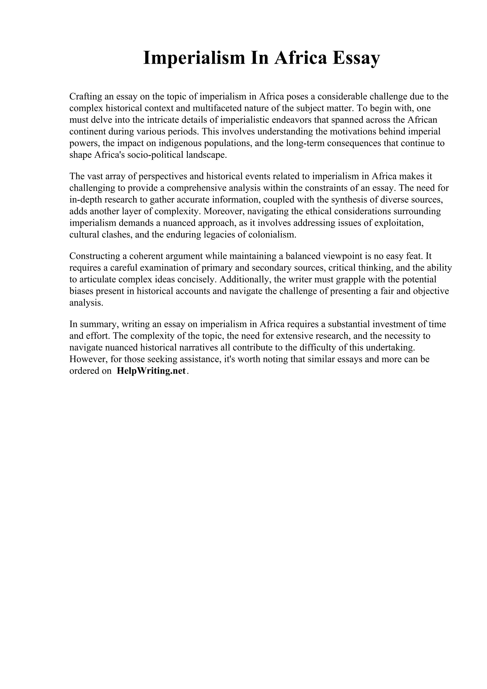 Imperialism In Africa Essay.pdf