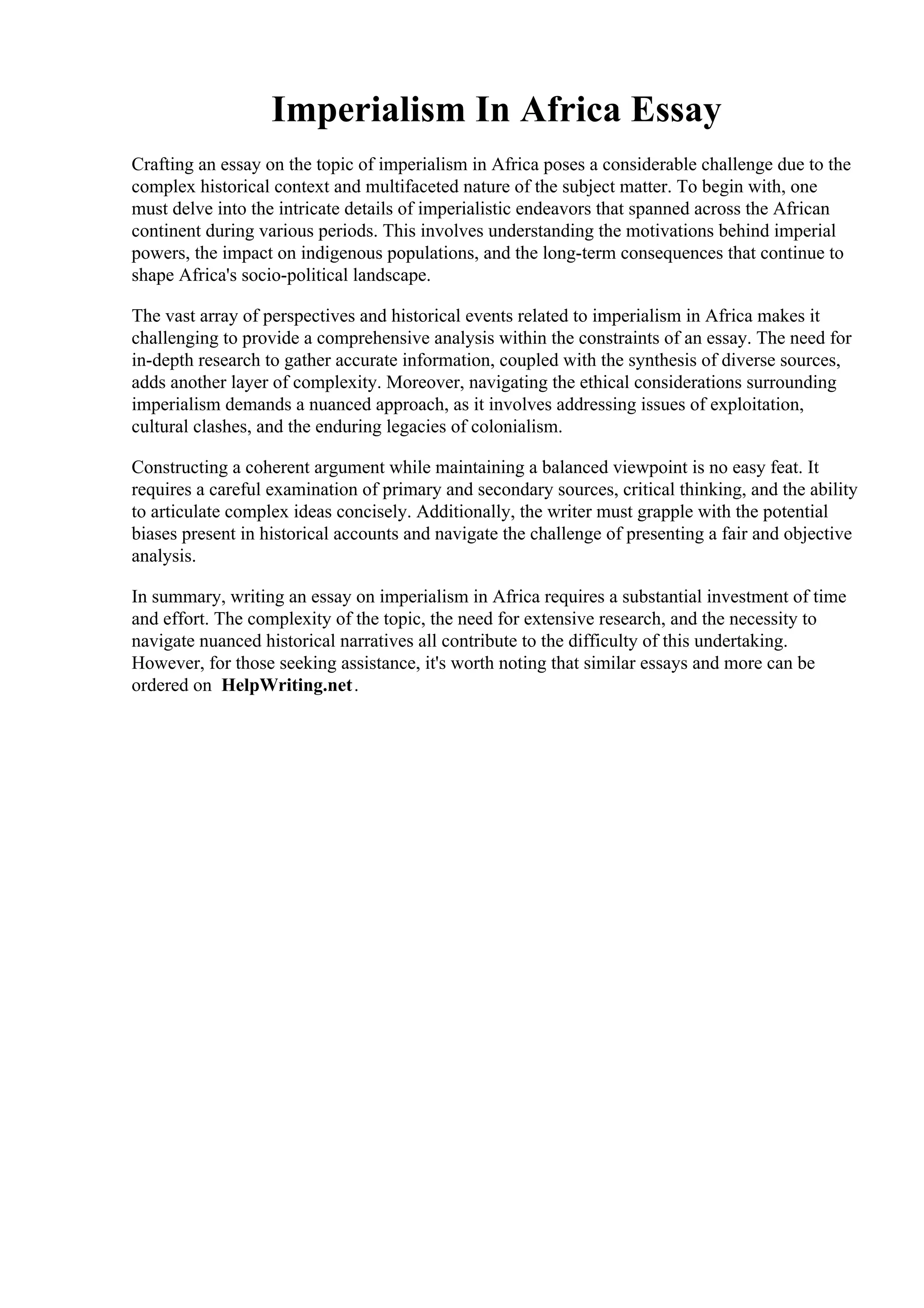 Imperialism In Africa Essay.pdf