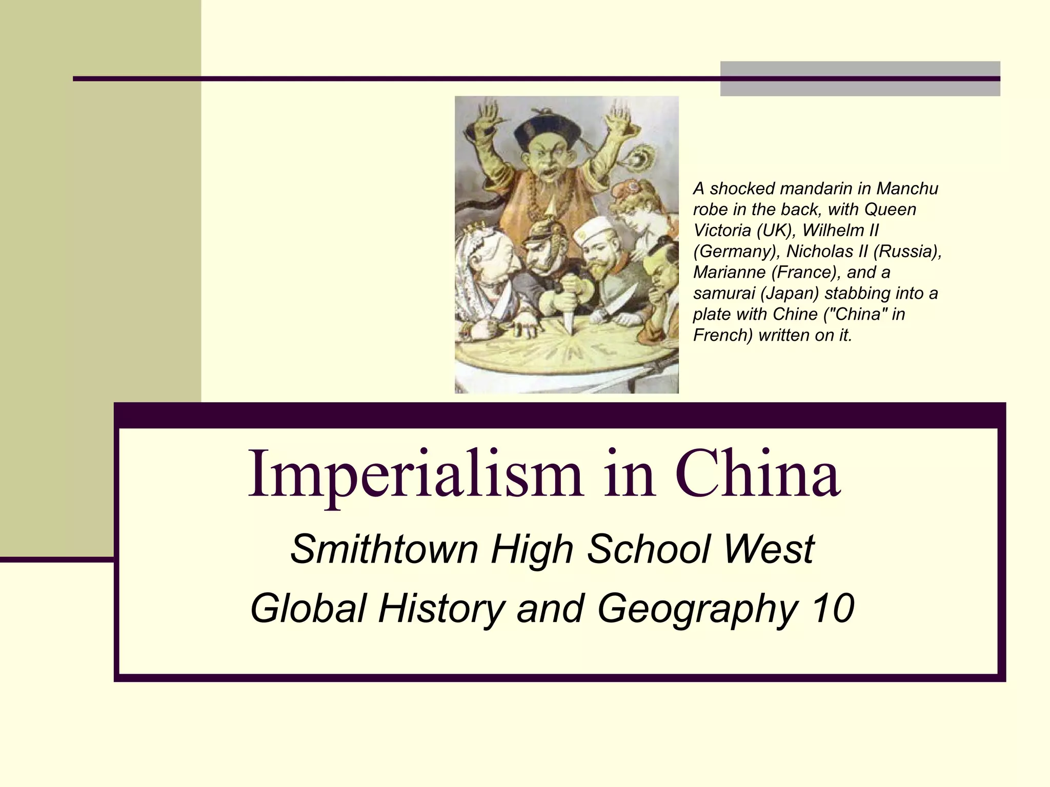 Imperialism in china | PPT