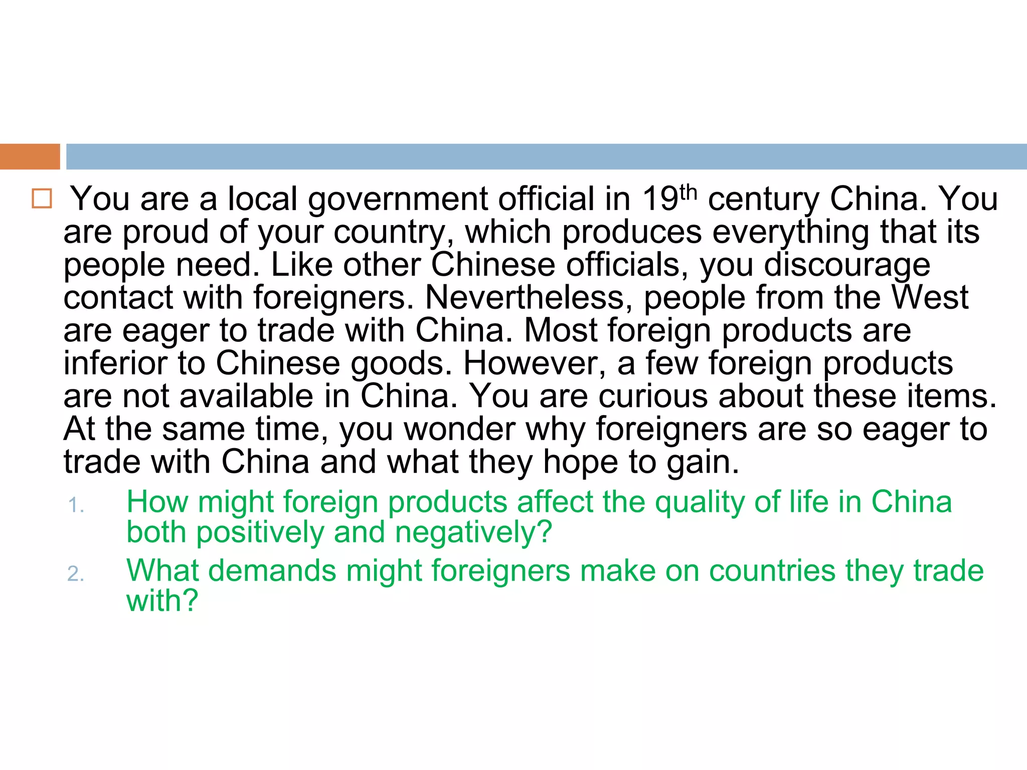 Imperialism in china | PPTX | Politics