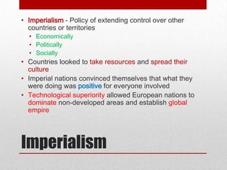 Imperialism notes | PPTX