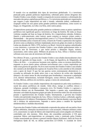Imperialismo, guerra e terrorismo de estado | PDF