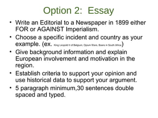 Imperialism project | PPT