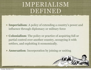Imperialism vocab | PPT