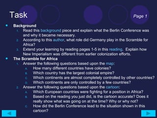 Imperialism Web Quest | PPT