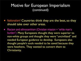 Imperialism w notes | PPT