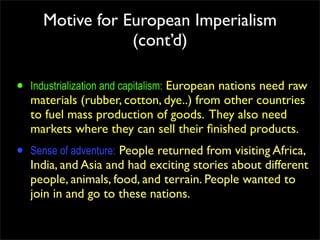 Imperialism w notes | PPT