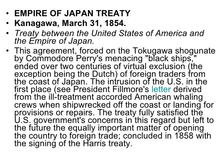 Why Did Japan Sign The Treaty Of Kanagawa at Andrew Godina blog