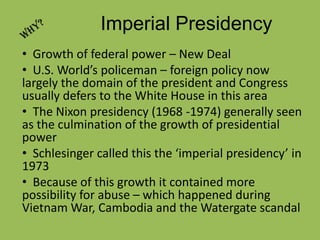 Imperial presidency v imperilled | PPT
