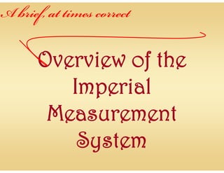 Imperial system | PDF
