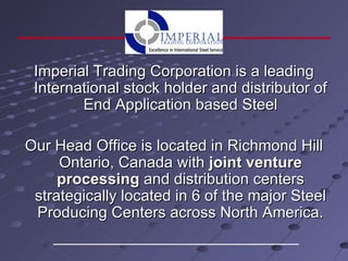 Imperial trading corporation presentation updated 270212 | PPS