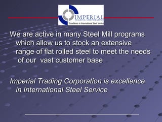 Imperial trading corporation presentation updated 270212 | PPS