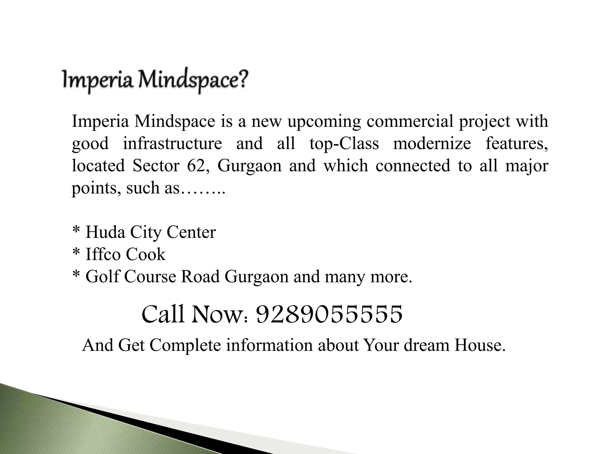 Imperia Mindspace | PPT