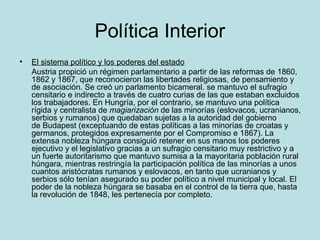 El Imperio Austro-Húngaro | PPT