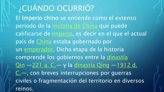 Imperio chino tardio | PPTX