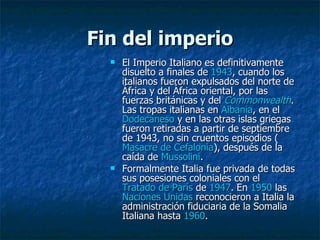 Imperio Italiano | PPT