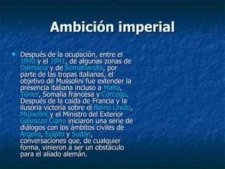 Imperio Italiano | PPT