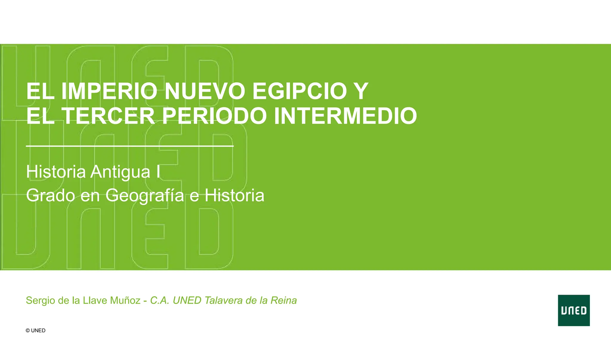 El Imperio Nuevo Egipcio y el tercer Periodo Intermedio | PPT