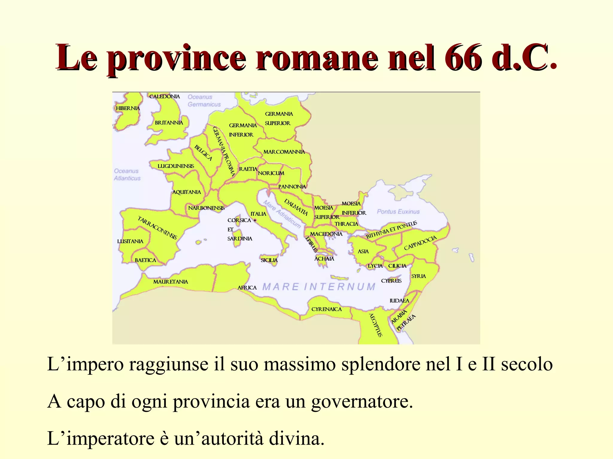 Impero romano intro | PPT