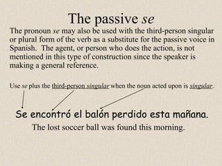 Impersonal and passive se | PPT