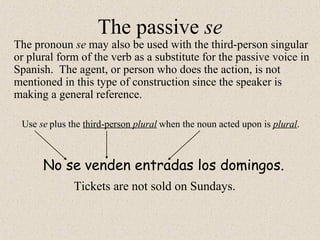 Impersonal and passive se | PPT