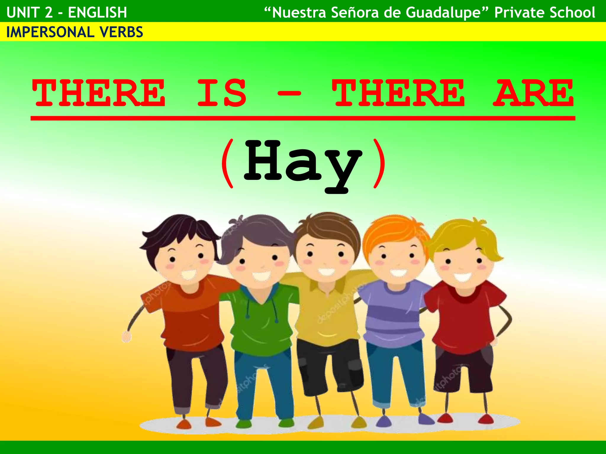 Impersonal verbs 4 to | PPT