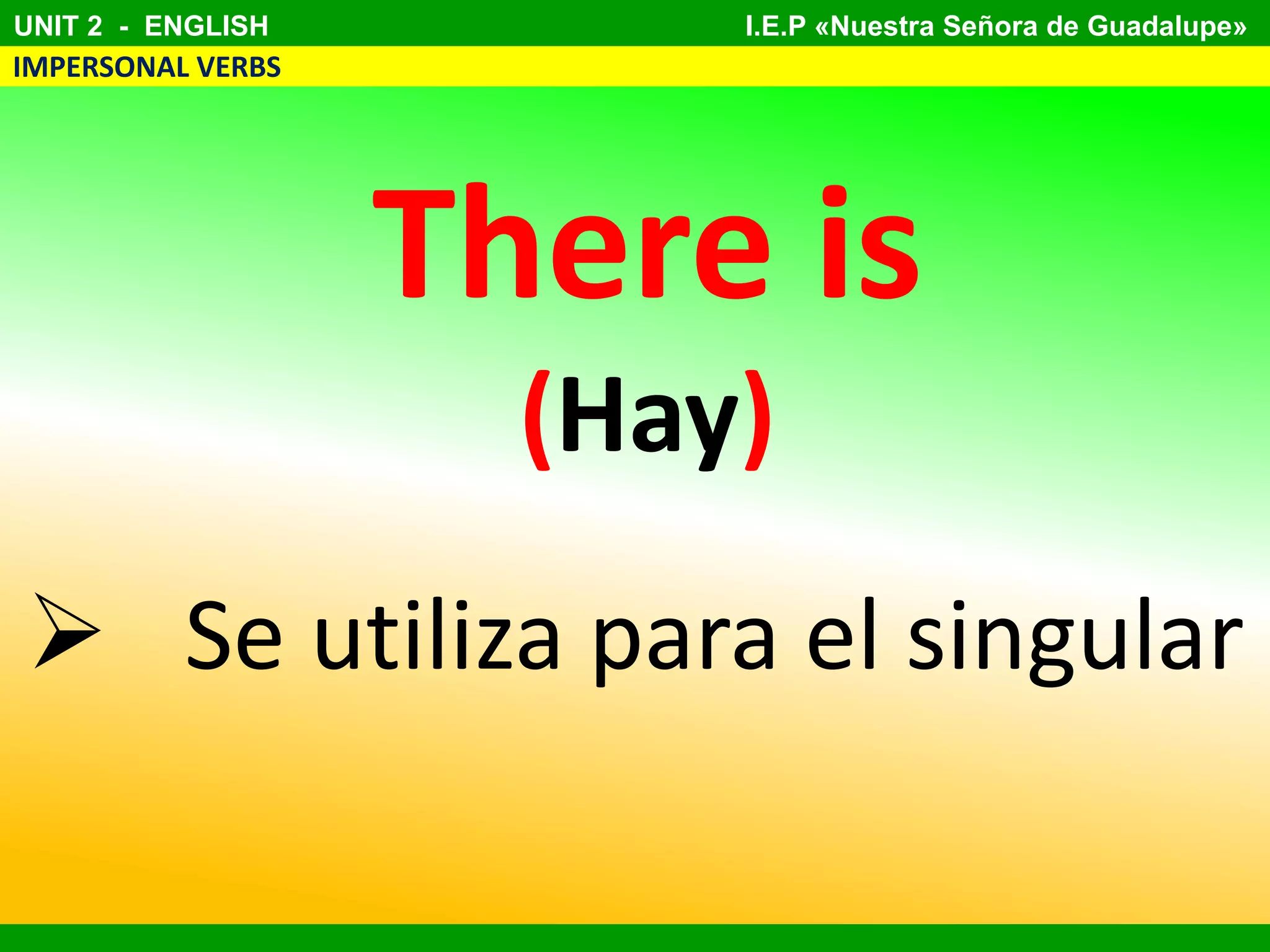 Impersonal verbs 4 to | PPT