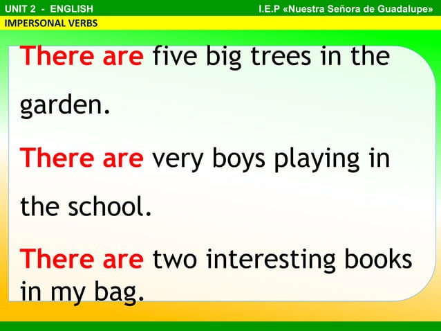 Impersonal verbs 4 to | PPT