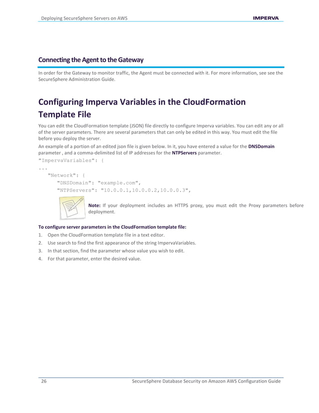 Imperva SecureSphere For AWS Configuration Guide | PDF