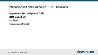 Database Security, Better Audits, Lower Costs | PPT