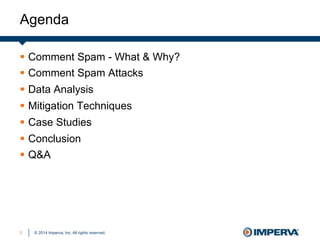 The Anatomy of Comment Spam | PPT