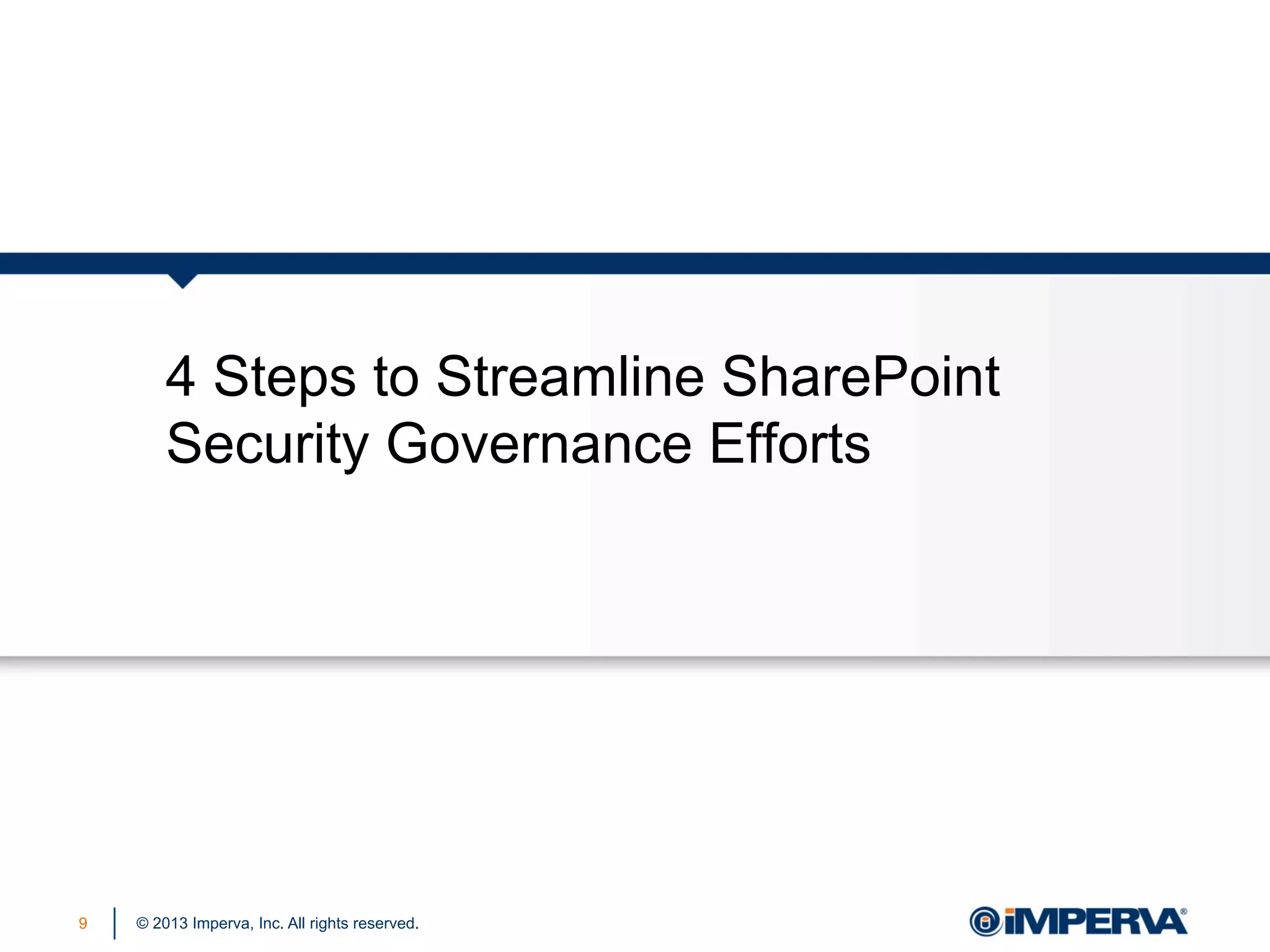 4 Security Guidelines for SharePoint Governance | PDF