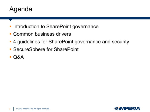 4 Security Guidelines for SharePoint Governance | PDF