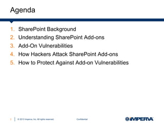 Protecting Against Vulnerabilities in SharePoint Add-ons | PPT