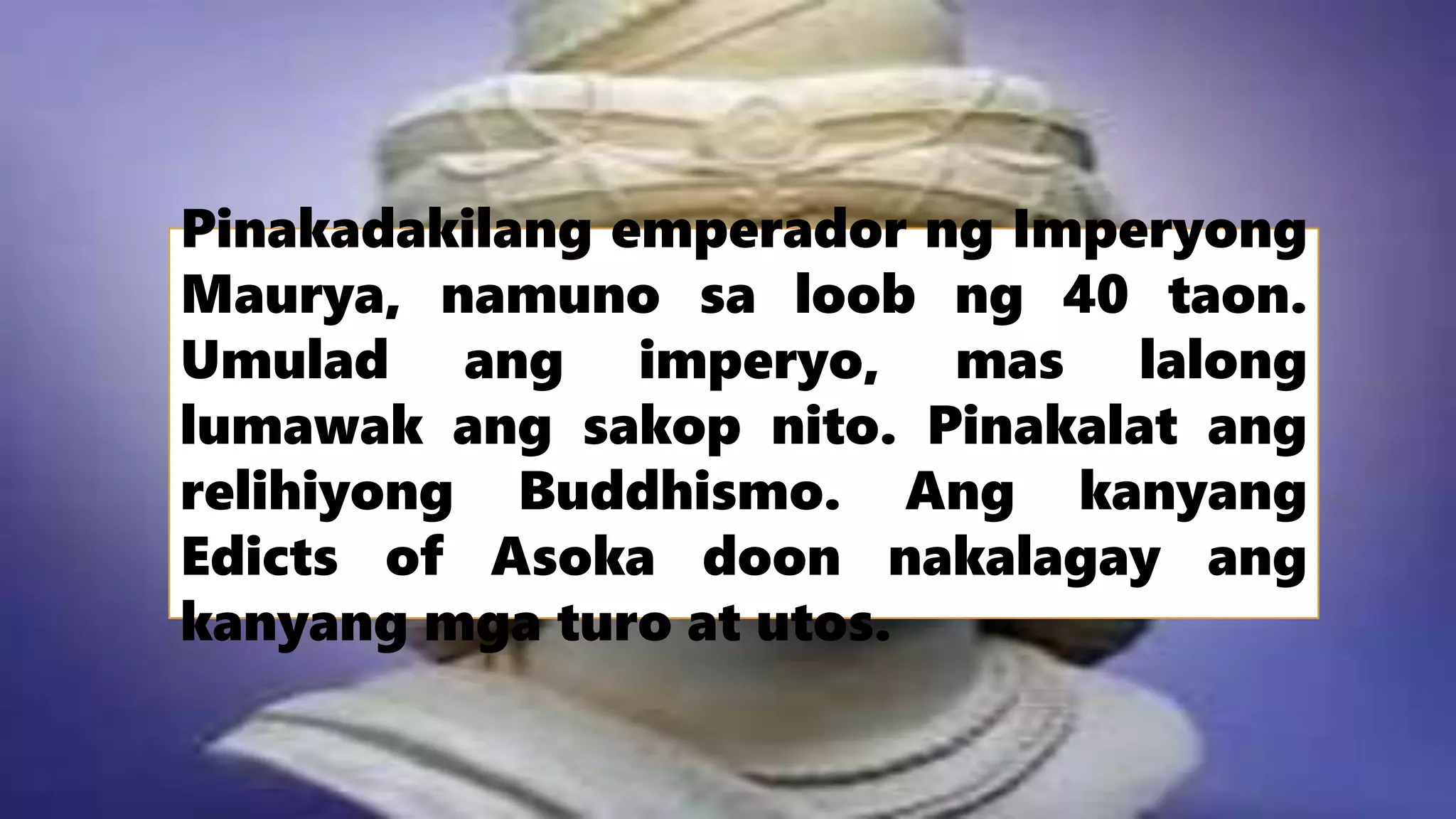 Imperyong Maurya | PPTX