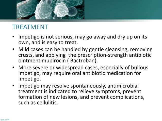 impetigo disease and it's management ppt | PPT
