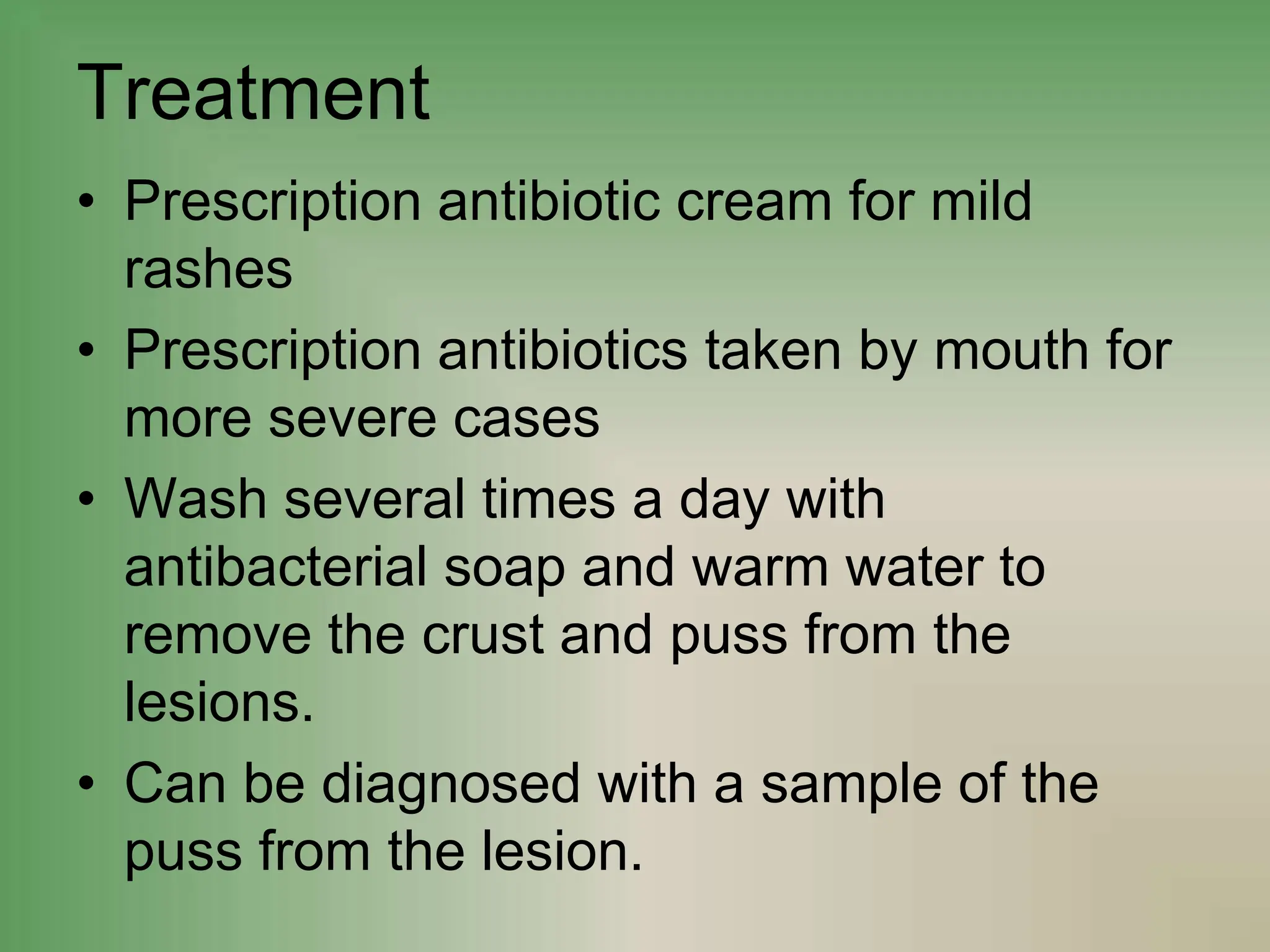 Impetigo lecture for undergraduate students | PPTX