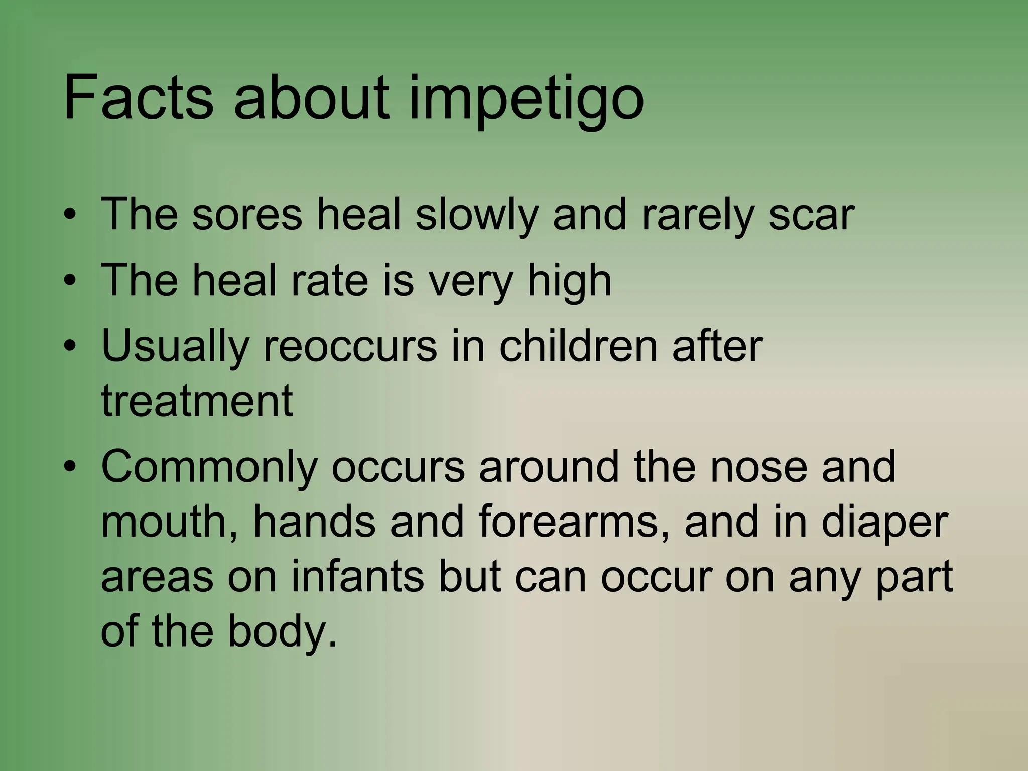 Impetigo lecture for undergraduate students | PPTX