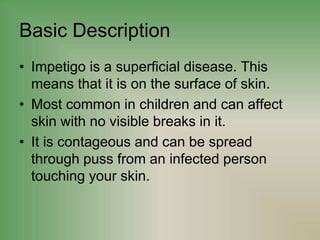 Impetigo lecture for undergraduate students | PPT