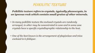 TEXTURES OF IGNEOUS ROCKS | PPTX