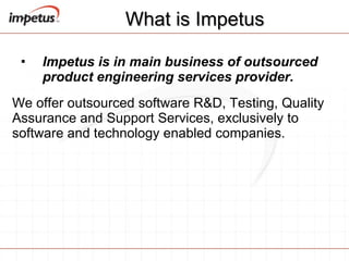 Impetus | PPT | Web Conferencing | Computer Software and Applications