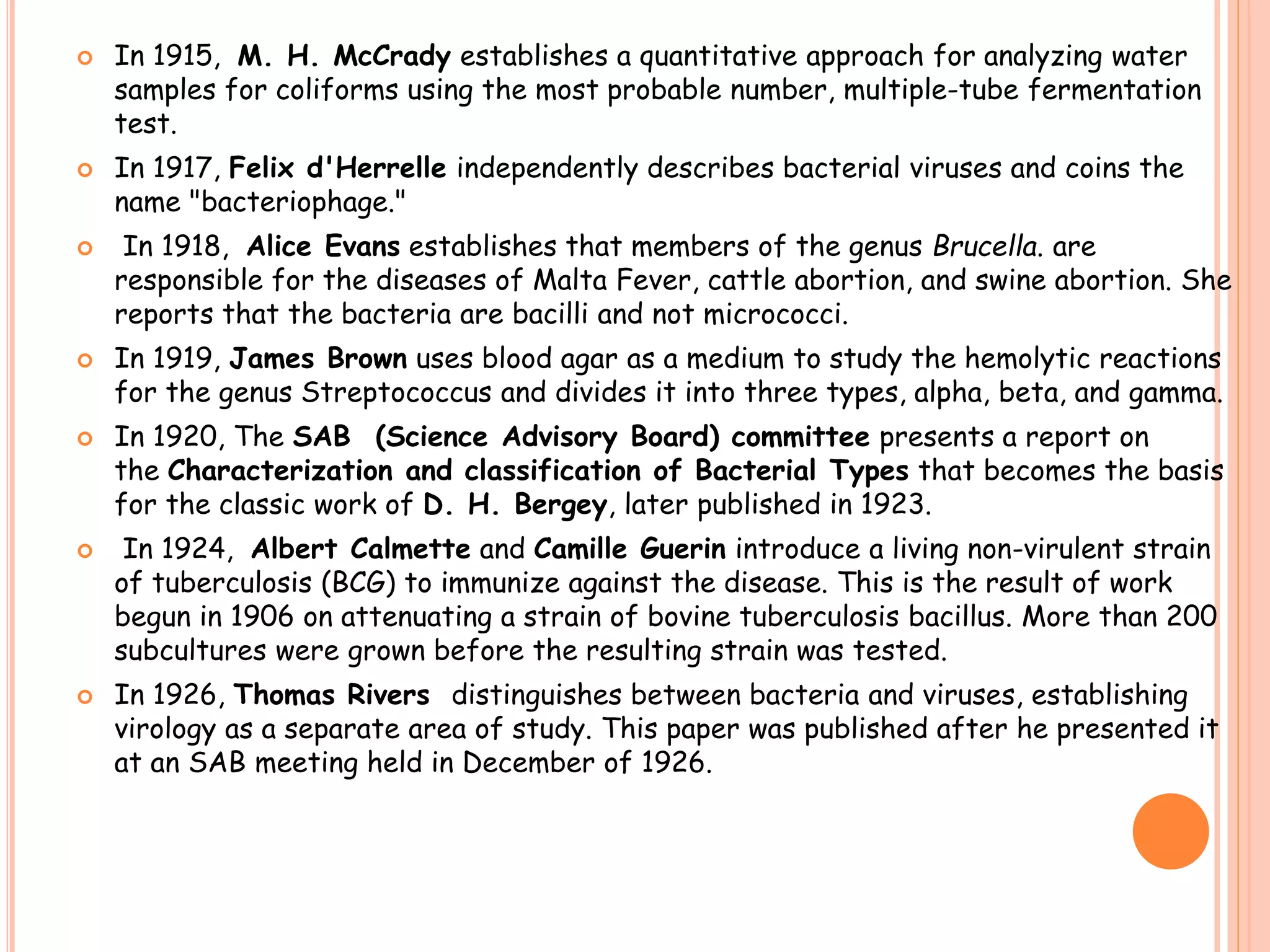 :History of Microbiology: Important events | PPTX