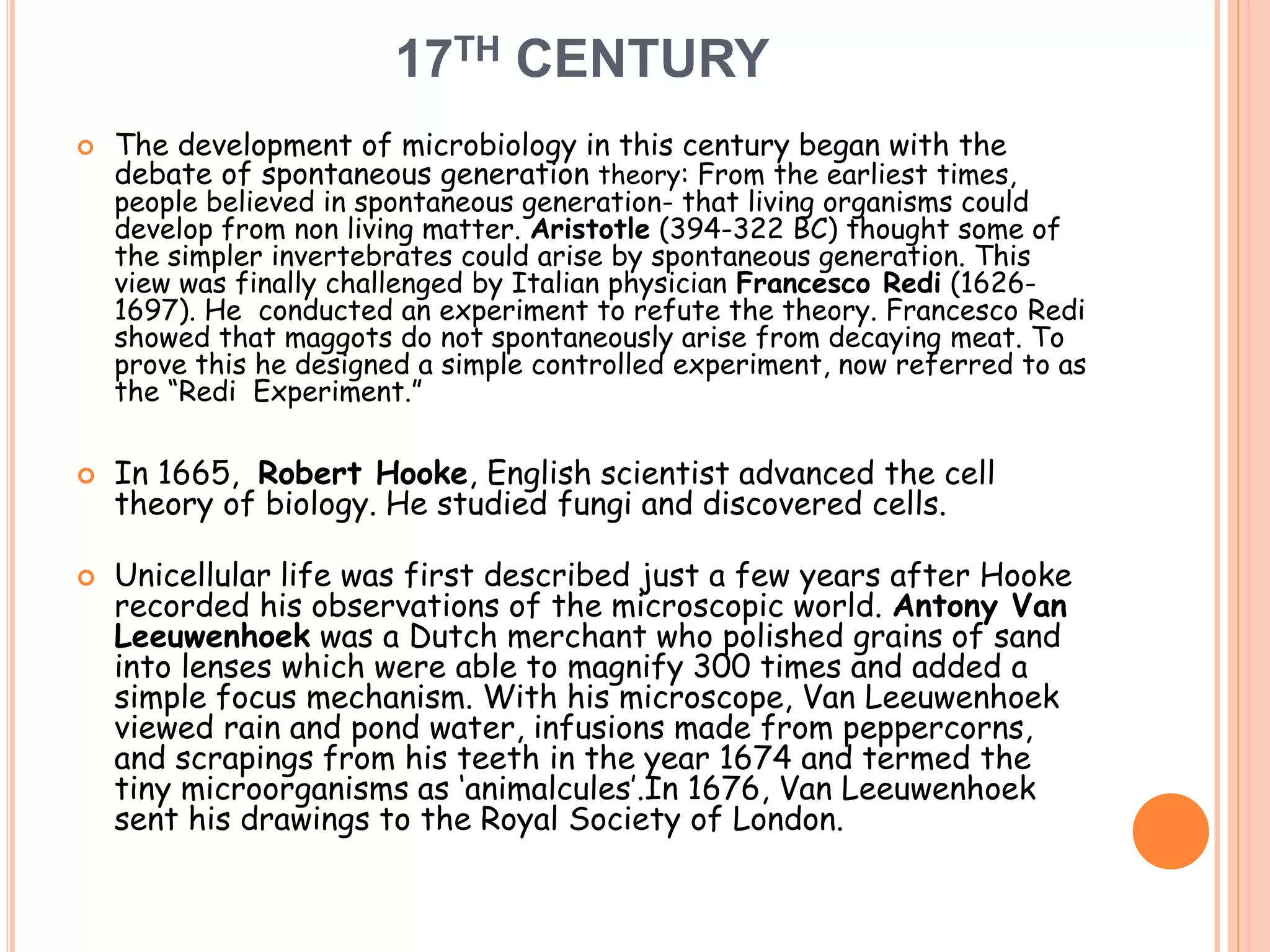 :History of Microbiology: Important events | PPTX