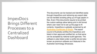 ImpexDocs offering solutions and services that makes export easy.pptx