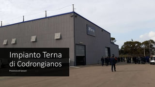 Impianto Terna di Codrongianos (SS) | PPTX