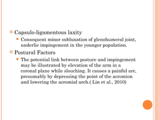 Impingement syndrome rehabilitation | PPT