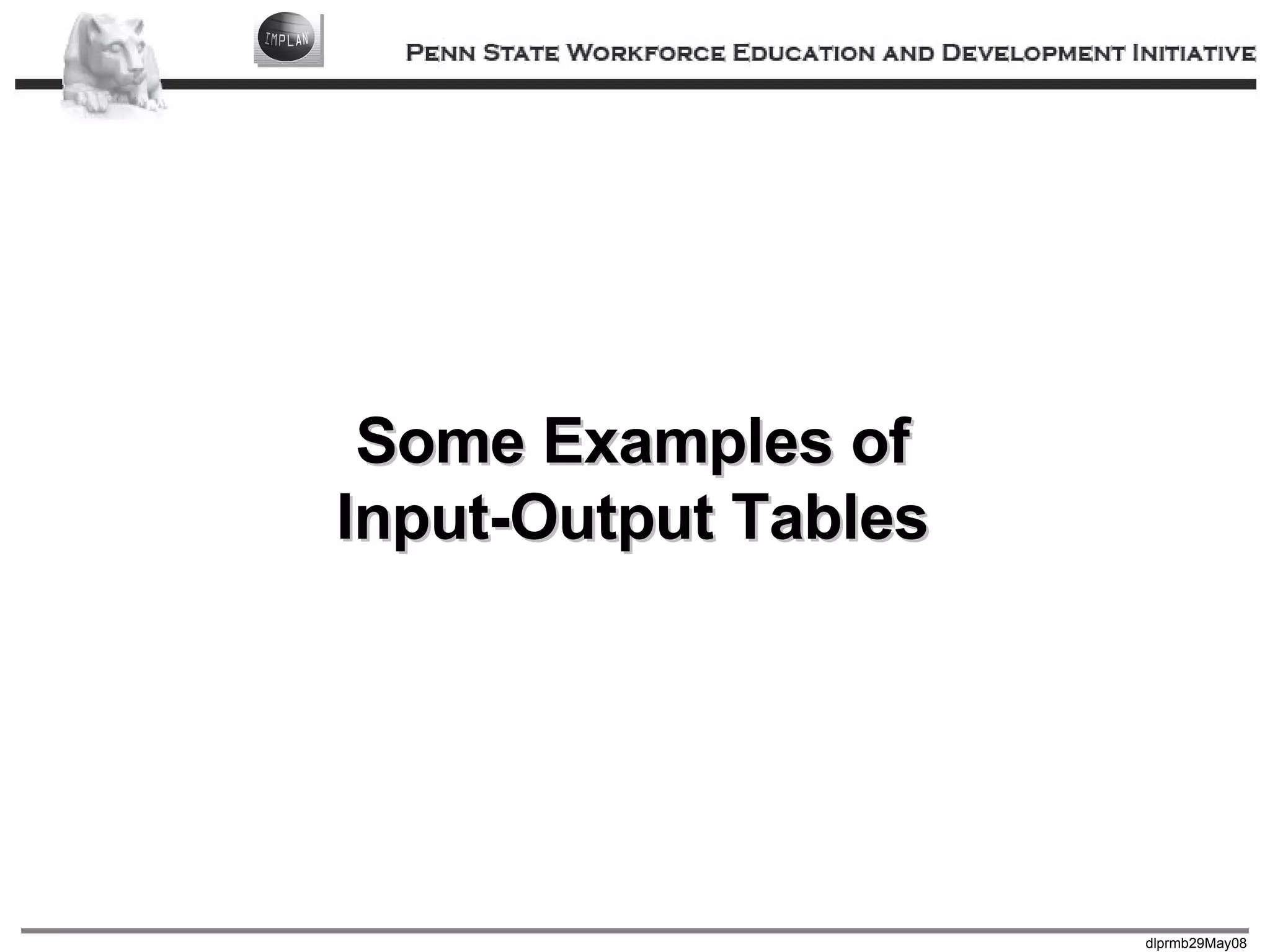 Economic Impact Analysis with Implan | PPT