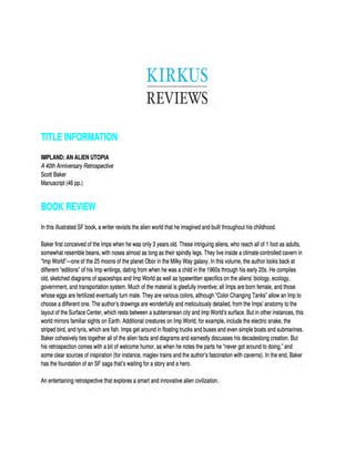 Impland - An Alien Utopia: A 40th Anniversary Retrospective | PDF